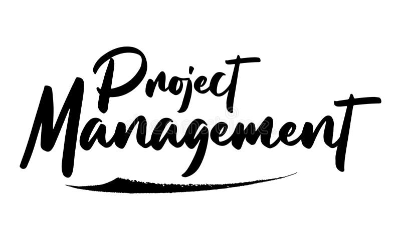 Project Management Elegant Bold Typography Text Lettering Vector Design ...