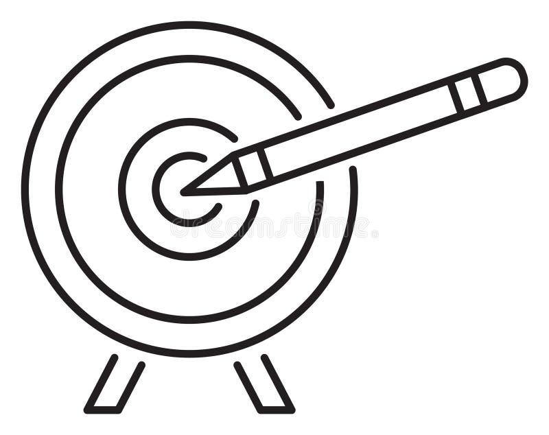 Project Management Goal, Corondash, Target Vector Icon Illustration ...