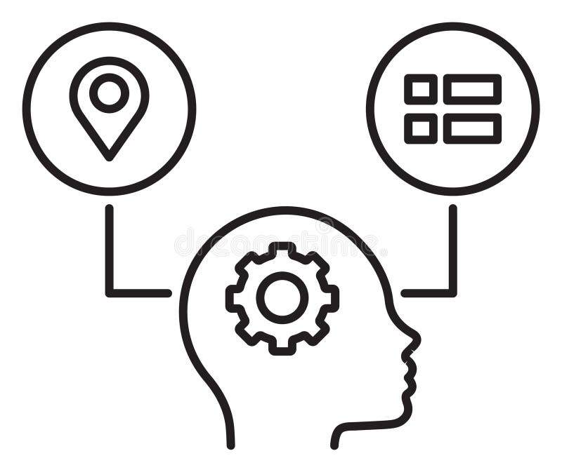 Project Management Head, Silhouette, Location Sign, List, User Data ...