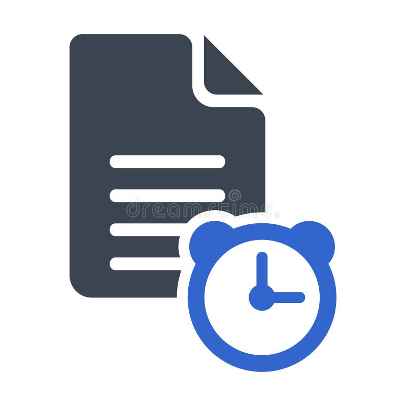 Project schedule icon stock vector. Illustration of approve - 240870897