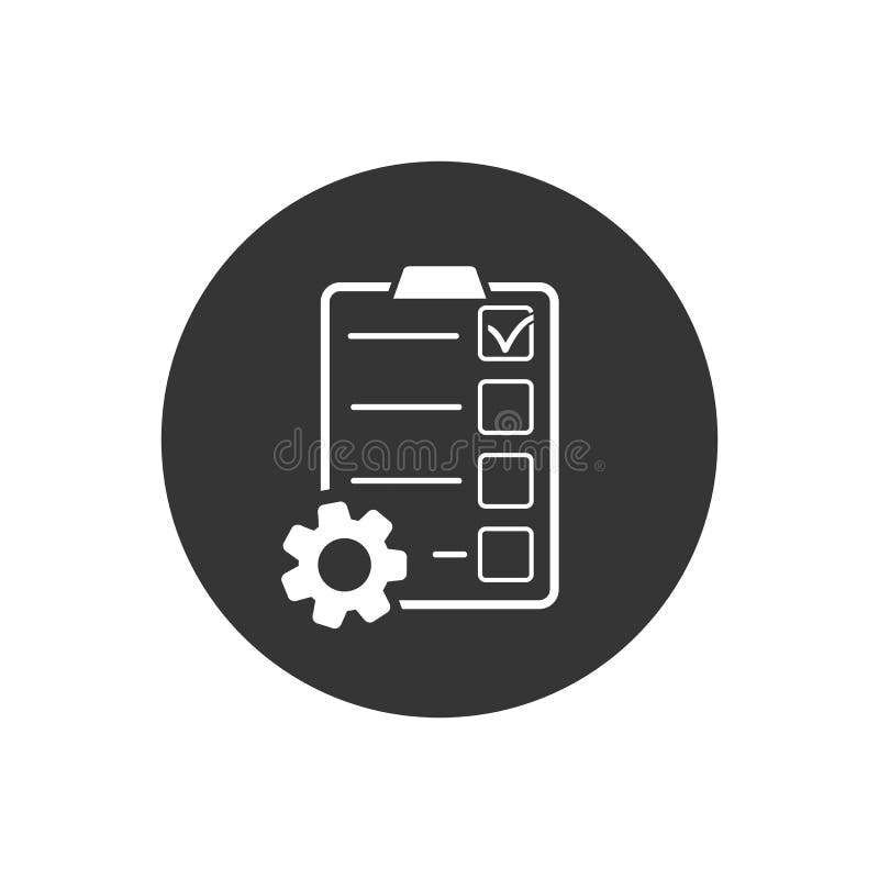 Project Management Icon In Flat Style. Project Symbol For Your Web Site ...