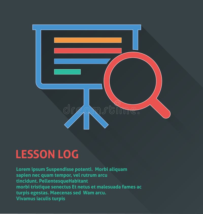 Project Management Icon, Lesson Log Icon. Stock Vector - Illustration ...