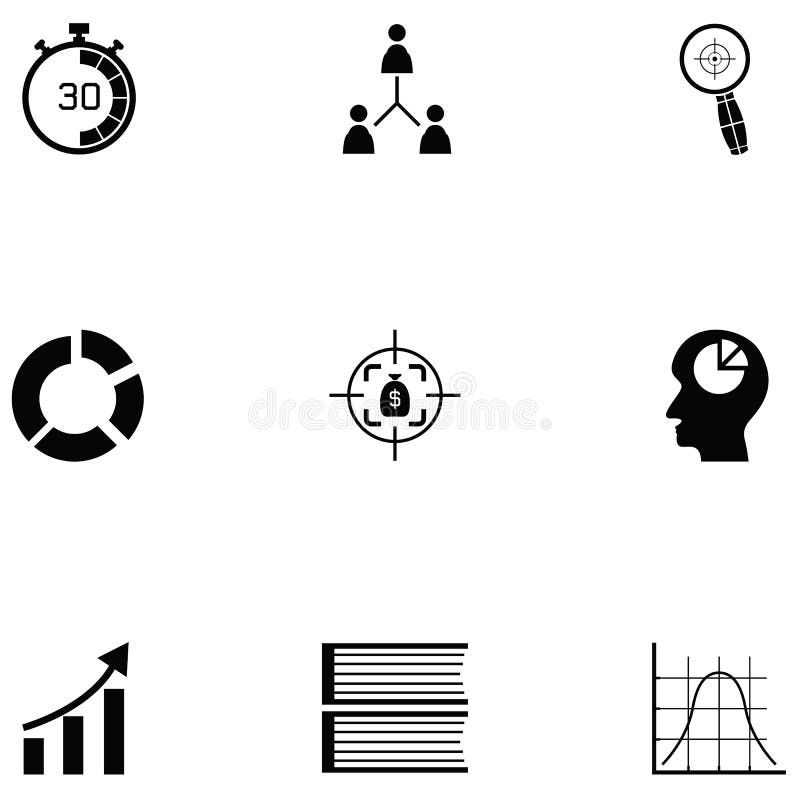 Project Management Icon Set Stock Vector - Illustration of resources ...