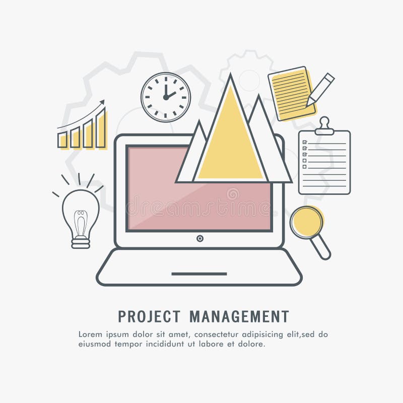 Project Management, Infographic Elements. Stock Illustration ...
