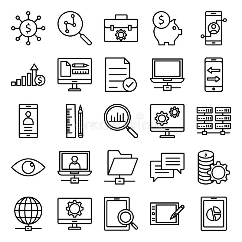 Project Management Isolated Vector Icon Stock Vector - Illustration of ...