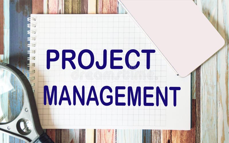 Project Management Memo Written on a Notebook with Pen Stock Image ...