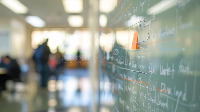 Project Management Planning Chalkboard Showing Key Performance ...