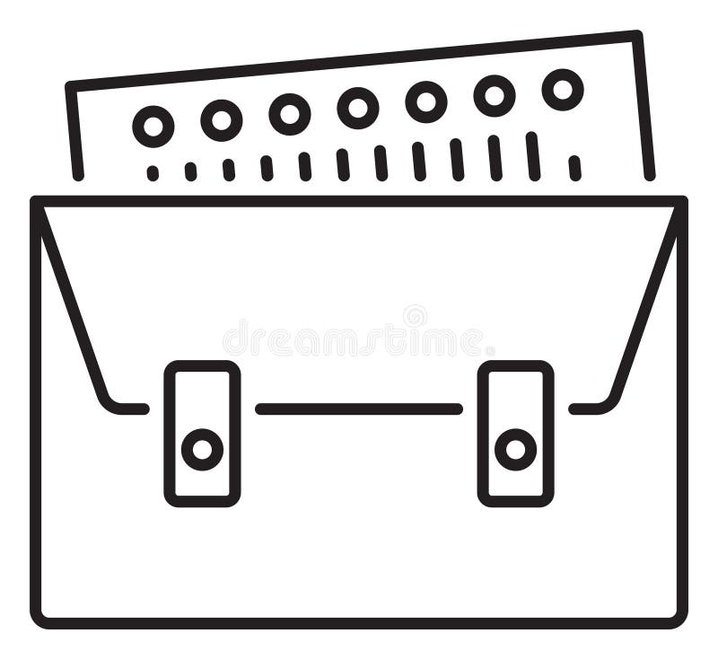 Project Management Portfolio Vector Icon Illustration Stock Vector ...
