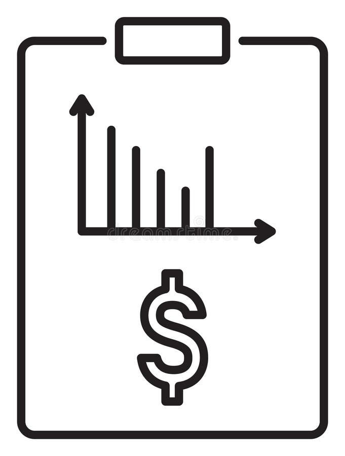 Project Management Scoreboard, Graph, Dollar Sign, Loss Vector Icon ...