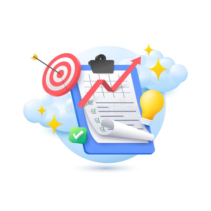 Project Management and Task Planning Illustration Stock Vector ...