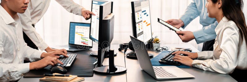 Business People Planning Time and Deadline for Company Task. Trailblazing Stock Image - Image of ...