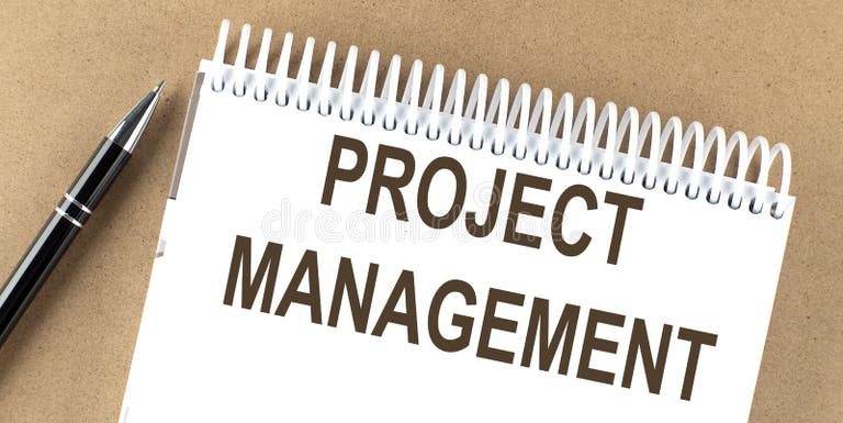PROJECT MANAGEMENT Text on Notepad with Pen Stock Image - Image of ...