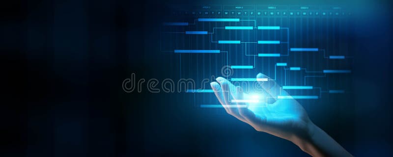 Project Management Timeline and Task Scheduling Visualization Stock ...