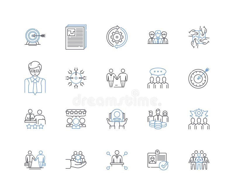Project Management Tutorial Line Icons Collection. Planning, Execution ... Project Management Tutorial Line Icons Collection. Planning, Execution ...