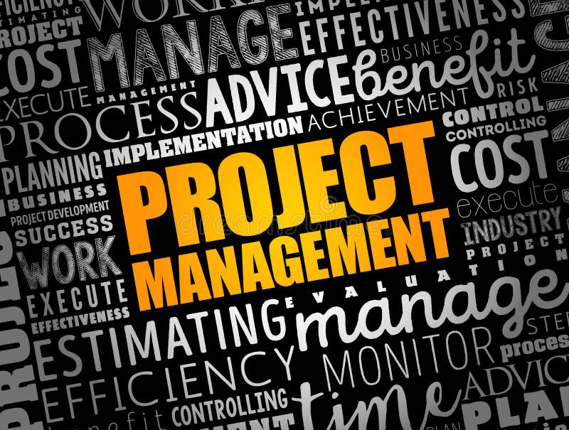 Project Management Mind Map with Marker, Business Concept Stock Image ...