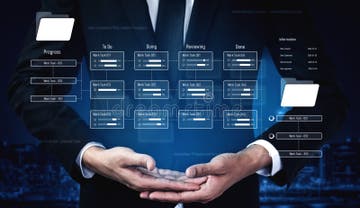 Project Management Workflow and Task Progress Tracking Vouch Stock Image - Image of planning ...