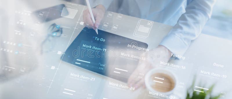 Project Management Workflow Visualization with Task Progress Tracking ...