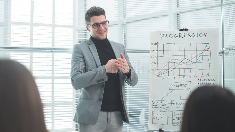 Project Manager Asking Questions during the Briefing Stock Photo ...