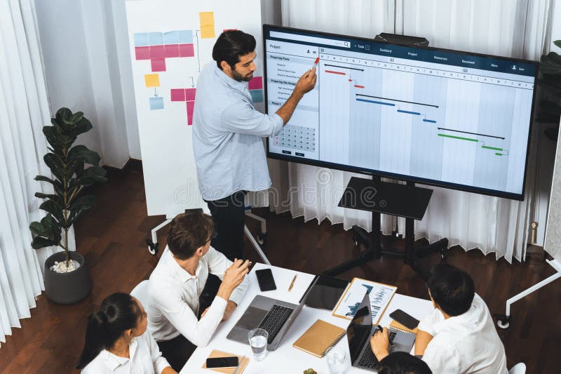 Project Manager Communicate and Collaborate with Team. Prudent Stock ...