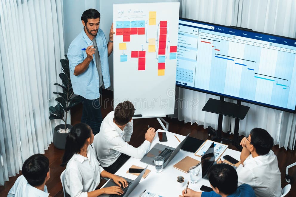 Project Manager Communicate and Collaborate with Team. Prudent Stock ...