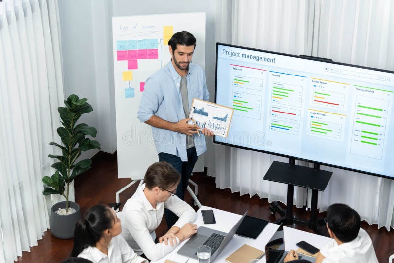 Project Manager Communicate and Collaborate with Team. Prudent Stock ...