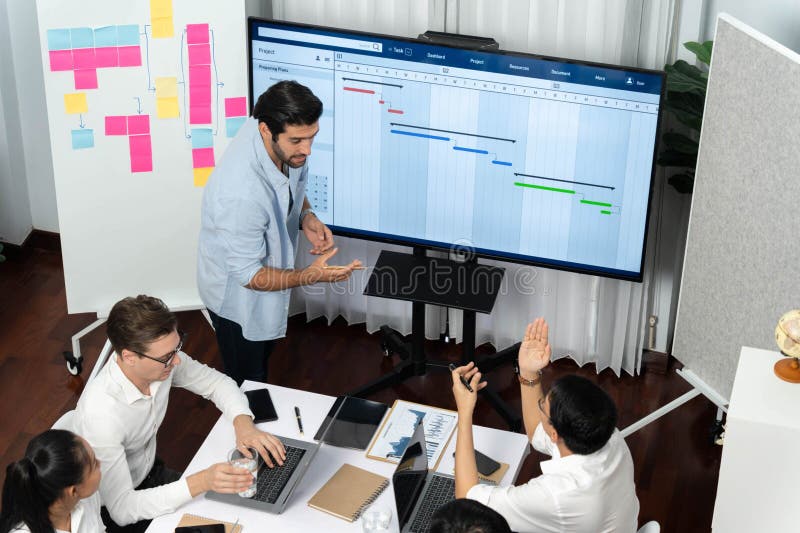 Project Manager Communicate and Collaborate with Team. Prudent Stock ...