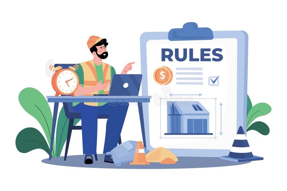 Project Manager Ensures Schedule and Budget Adherence Stock Vector ...