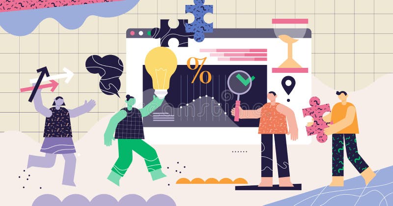 Project Manager Modern Abstract Concept Vector Illustration Stock ...