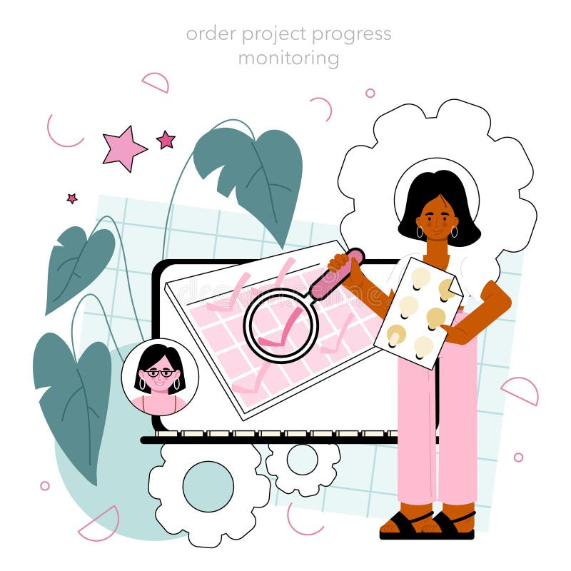 Project Manager Online Service or Platform. Successful Business Stock ...