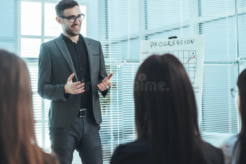 Project Manager and Working Group at a Meeting in the Conference Room ...