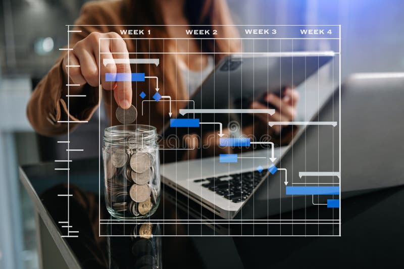 Project Manager Working and Update Tasks with Milestones Progress ...