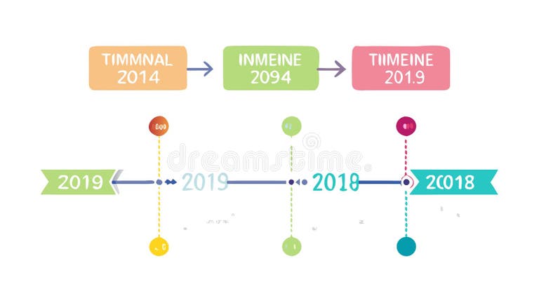 Project Milestones and Timeline with Data Points, Vector Design ...