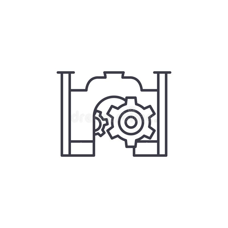 Name Tag Line Icon, Concept Sign, Outline Vector Illustration, Linear ...