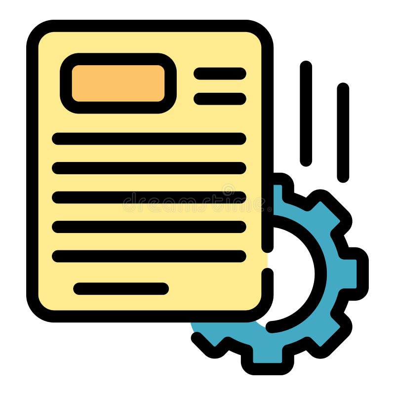 Project Operational Icon Color Outline Vector Stock Vector ...