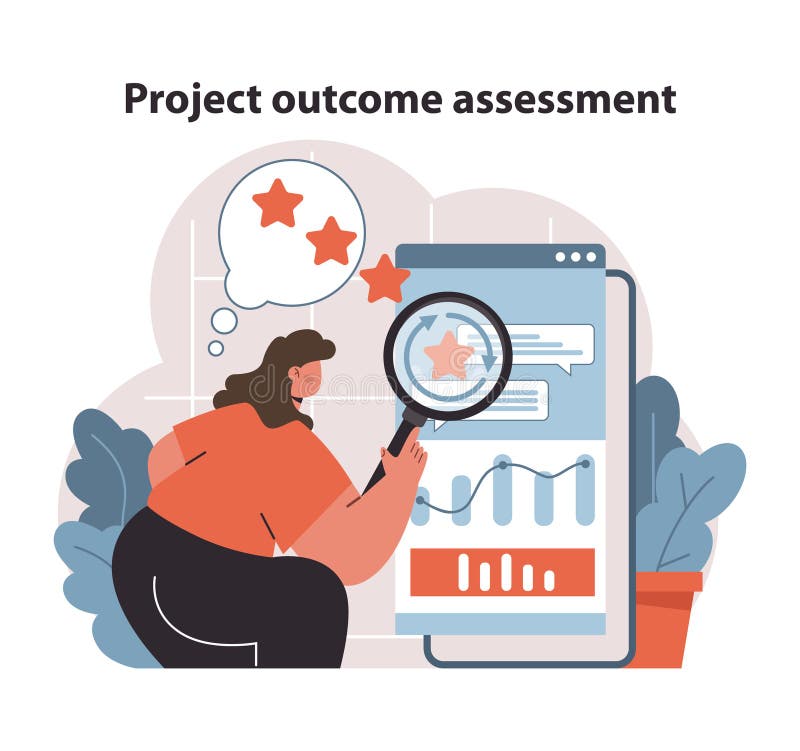 Project Outcome Analysis. Manager Scrutinizes Performance Data ...