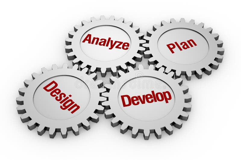 Project management phases stock illustration. Illustration of manage ...
