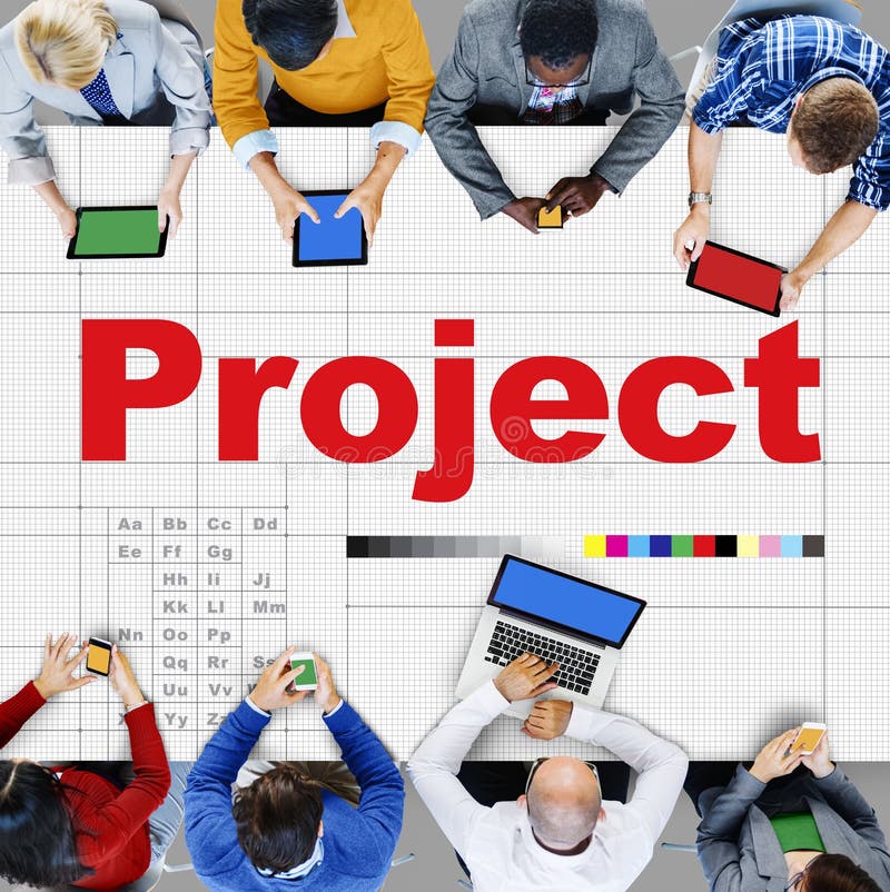 Project Plan Operation Job Strategy Venture Task Concept Stock Photo ...