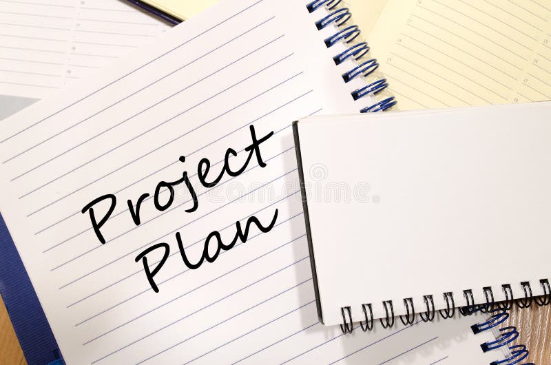 Project Plan Write on Notebook Stock Photo - Image of initiate ...