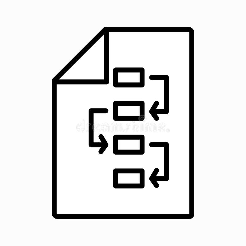 Project Planning Icon. Pictogram Isolated on White. Design on White ...