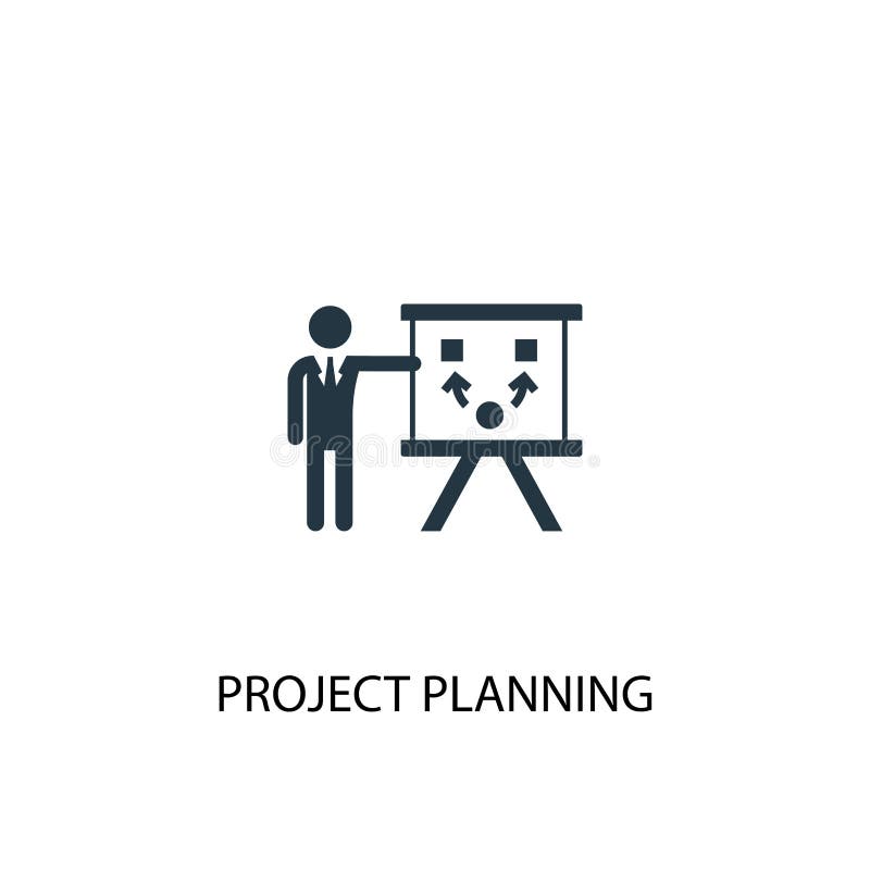 Project Planning Icon. Simple Element Stock Vector - Illustration of ...