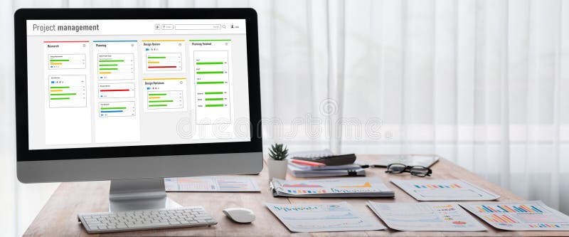 Project Planning Software for Brisk Business Project Management Stock ...