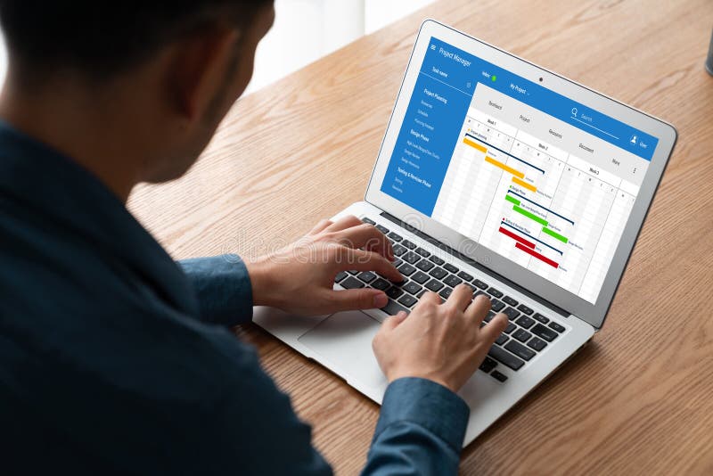 Project Planning Software for Modish Business Project Management Stock ...