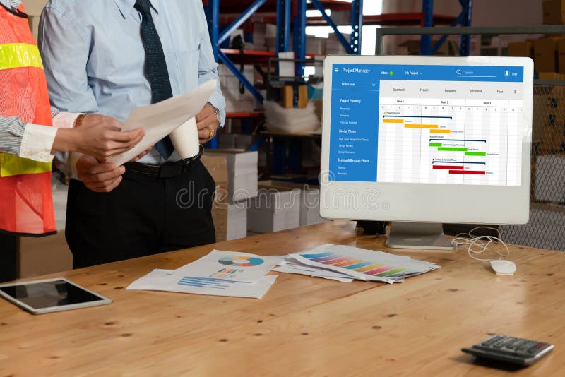 Project Planning Software for Modish Business Project Management Stock ...