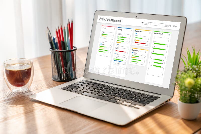 Project Planning Software for Modish Business Project Management Stock ...