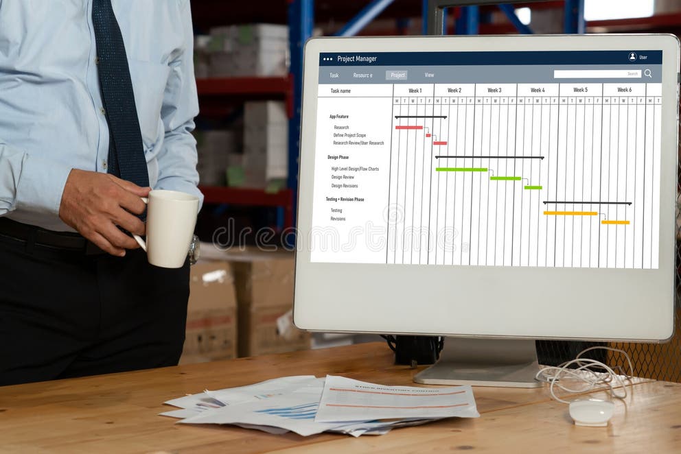 Project Planning Software for Modish Business Project Management Stock ...