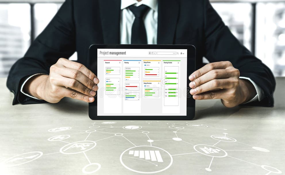 Project Planning Software for Modish Business Project Management Stock ...