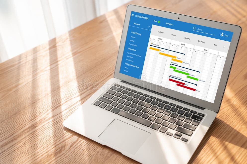 Project Planning Software for Modish Business Project Management Stock ...