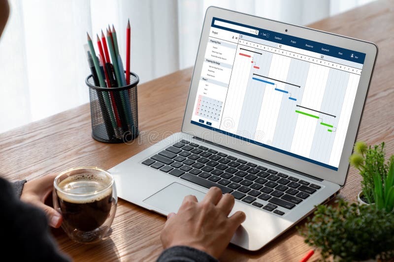 Project Planning Software for Modish Business Project Management Stock ...