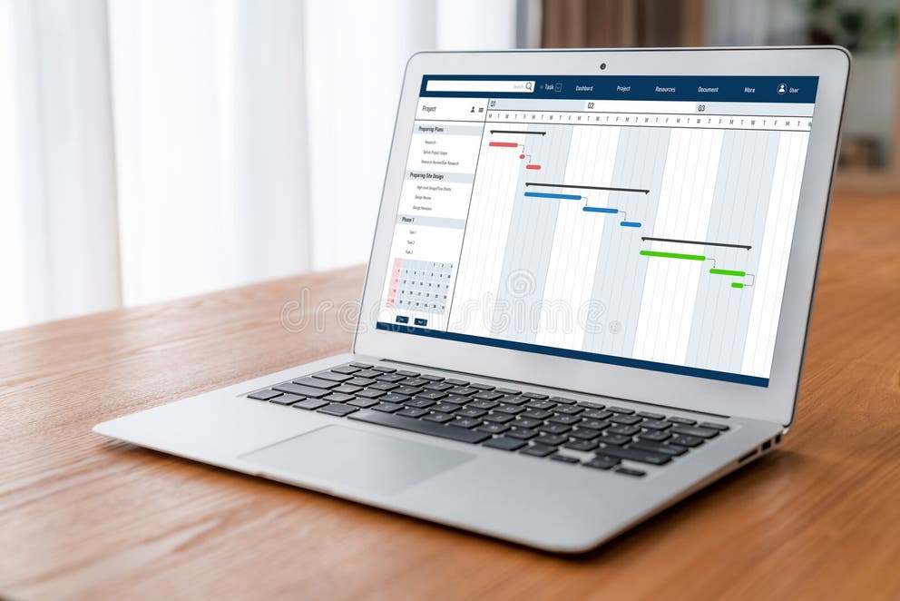 Project Planning Software for Modish Business Project Management Stock ...