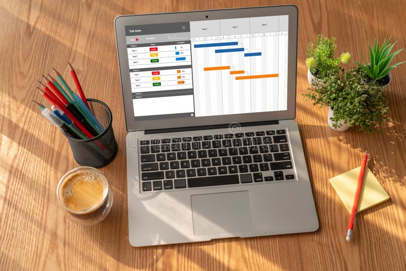 Project Planning Software for Modish Business Project Management Stock ...